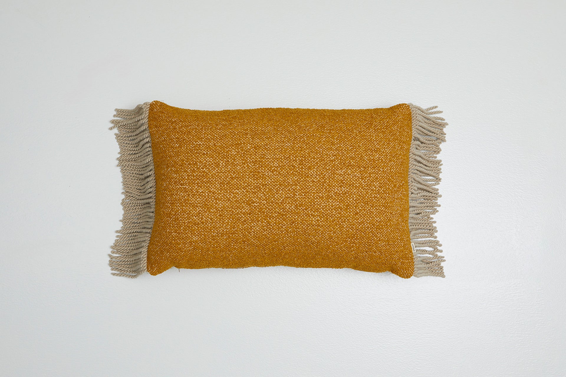 Luna Tassel Rectangle Cushion Mustard Seed | Jardan AU