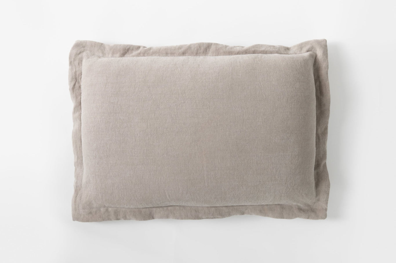Duke Rectangle Cushion Apricot - Premium European Flax Linen Cushion ...