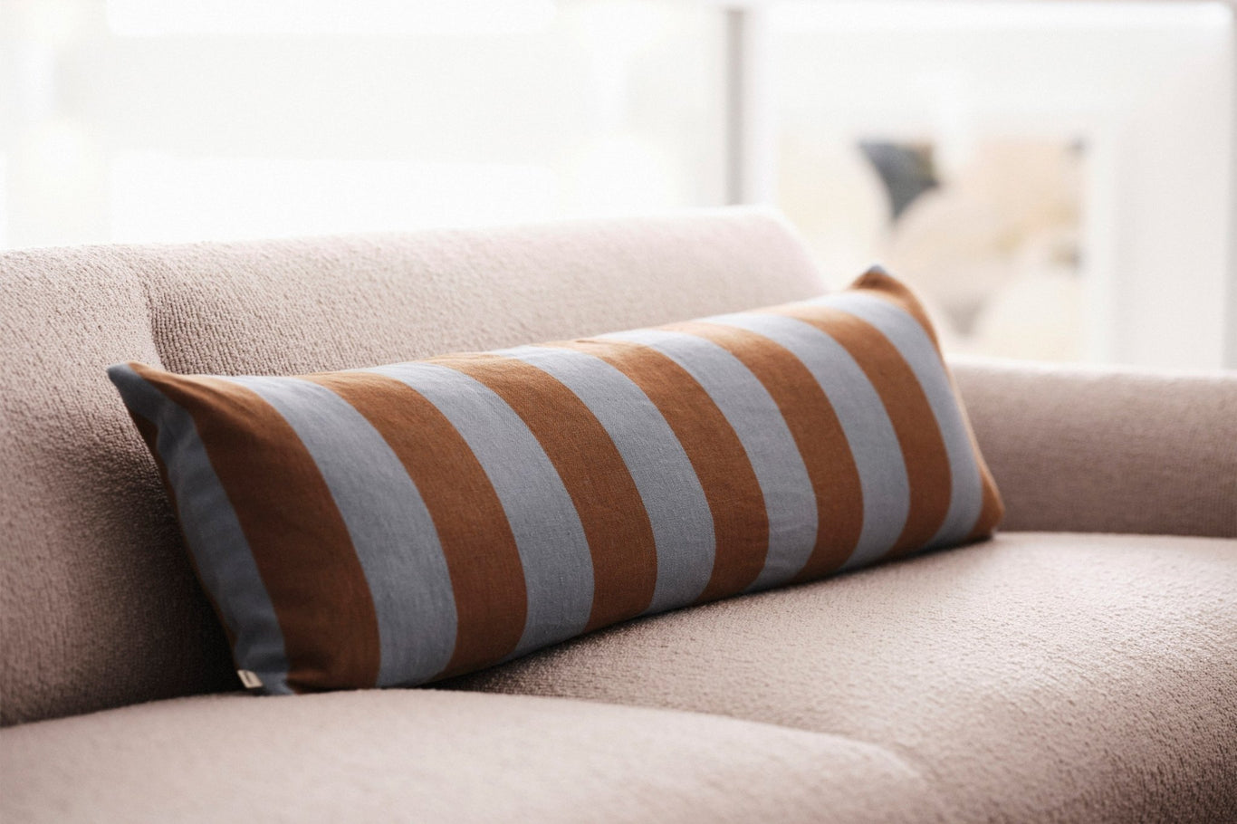 Palmer Cushion Rock Melon | Jardan Linen Cushion | Homewares | Jardan AU