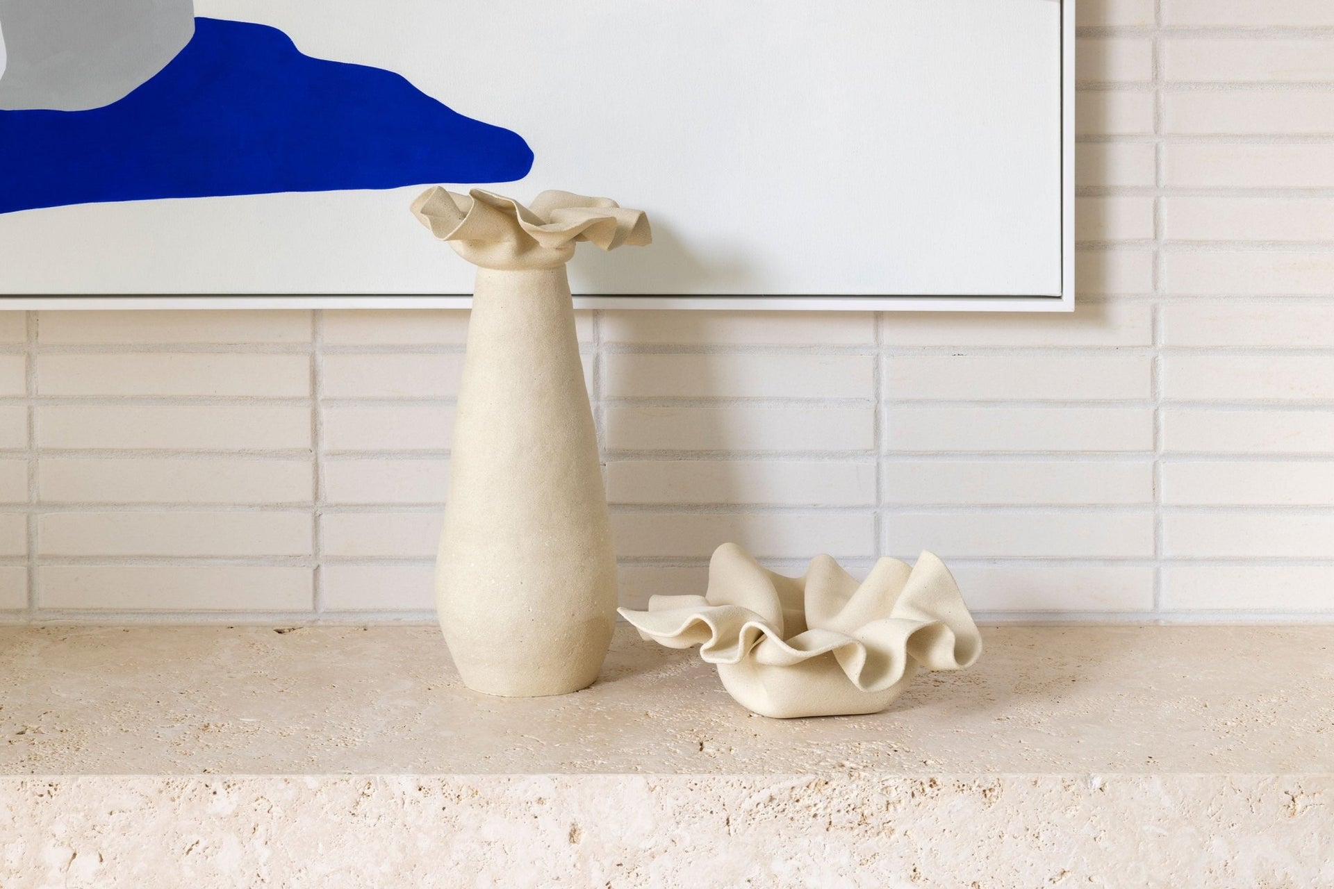 Tall Wave Vase Natural | Jardan AU
